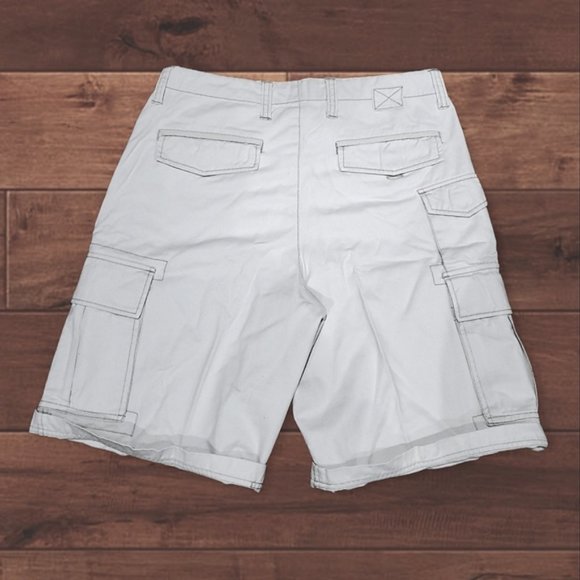 PreFab | Shorts | Prefab Greybeige Off White Cargo Shorts Size 32 | Poshmark